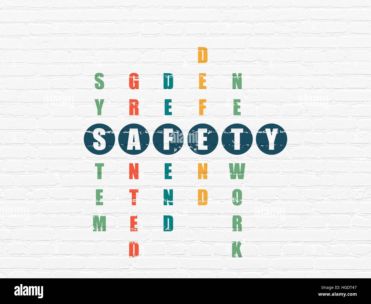 Safety concept: Safety in Crossword Puzzle Stock Photo - Alamy