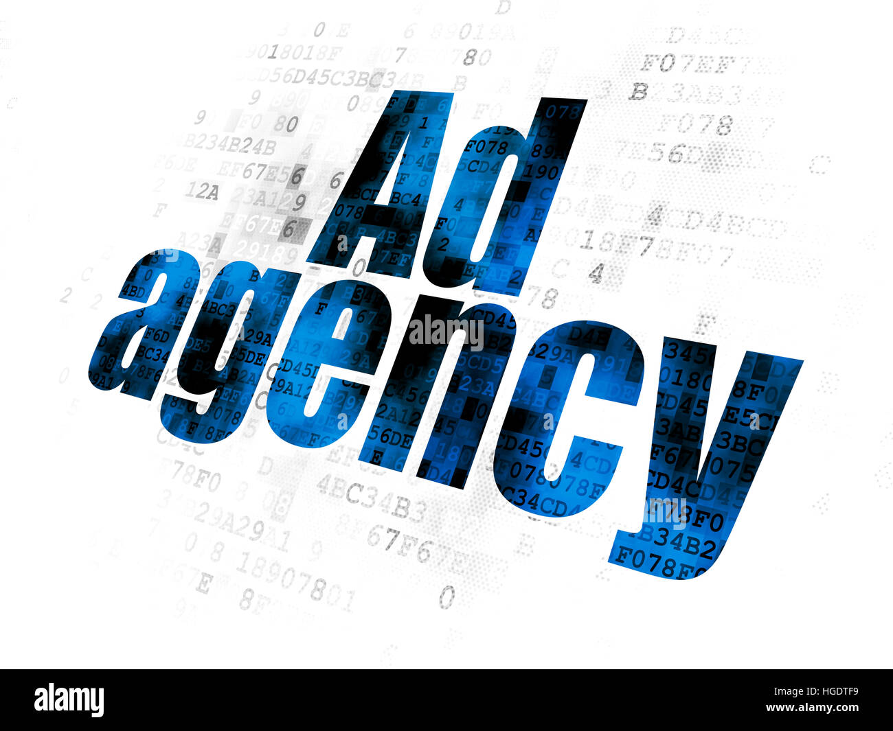 Marketing concept: Ad Agency on Digital background Stock Photo - Alamy