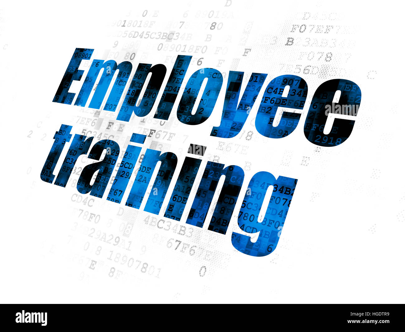Learning concept: Employee Training on Digital background Stock Photo ...