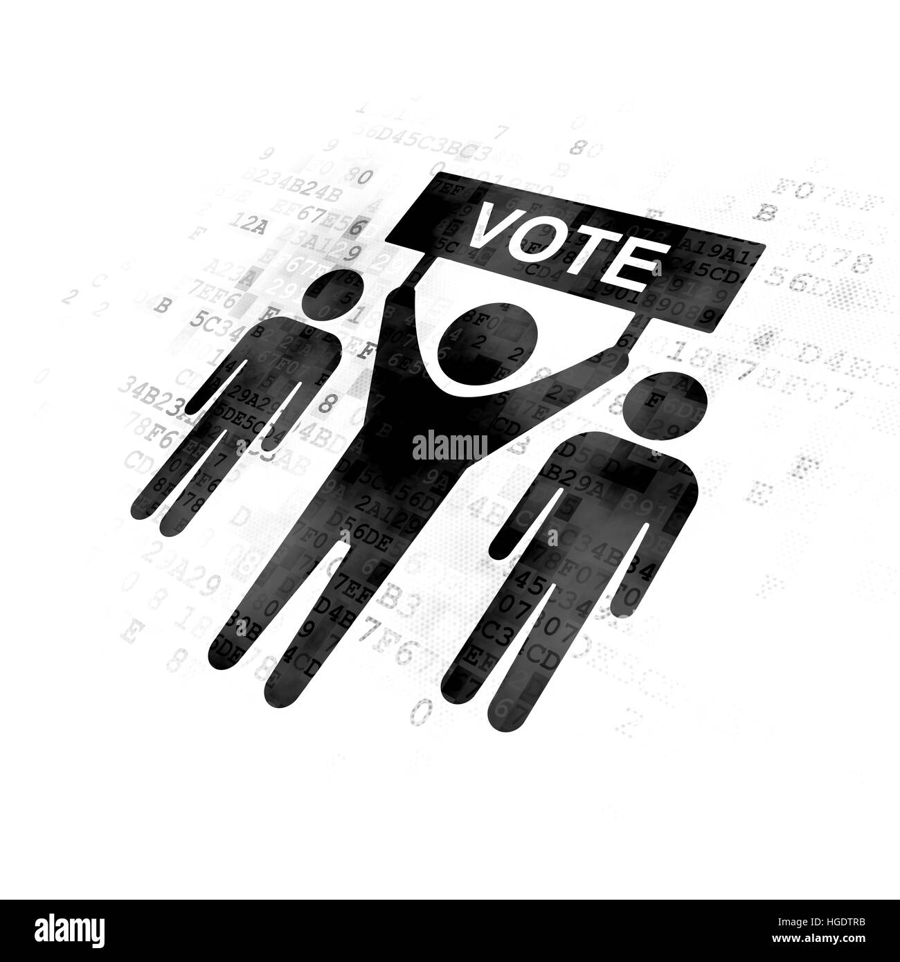 Politics concept: Election Campaign on Digital background Stock Photo ...