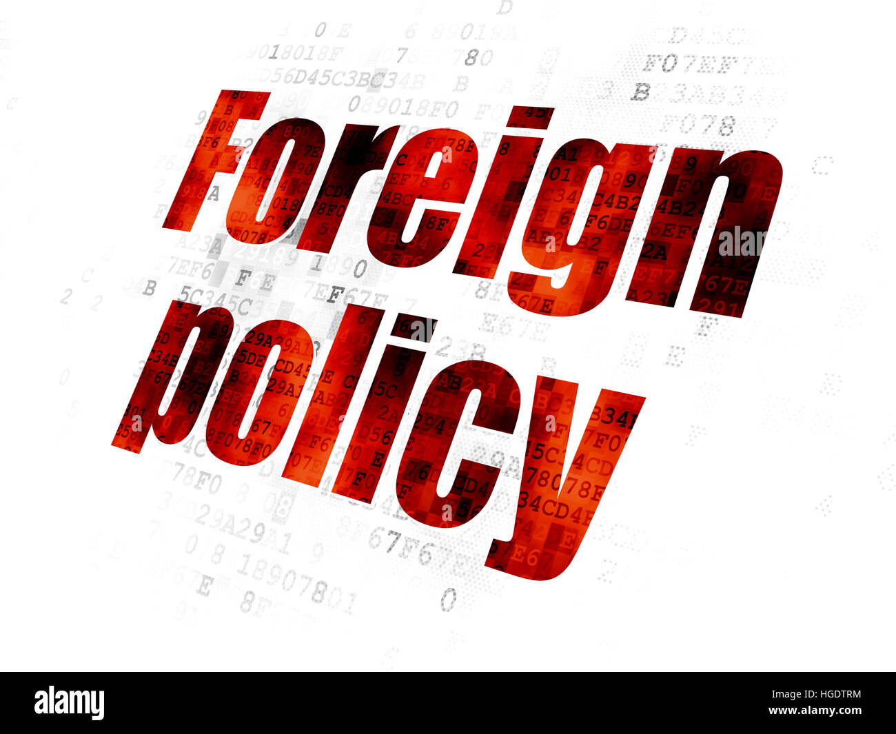 Politics concept: Foreign Policy on Digital background Stock Photo - Alamy