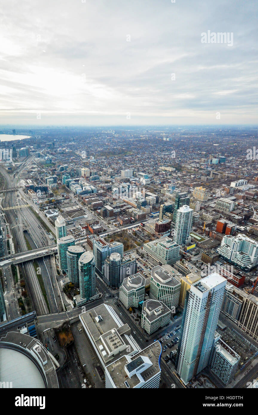 Aerial view of downtown of Toronto, Ontario, Canada Stock Photo - Alamy