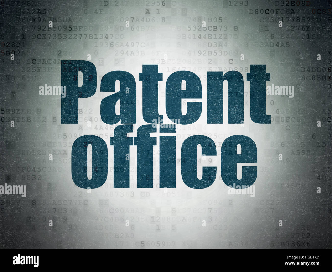 Law concept: Patent Office on Digital Data Paper background Stock Photo ...