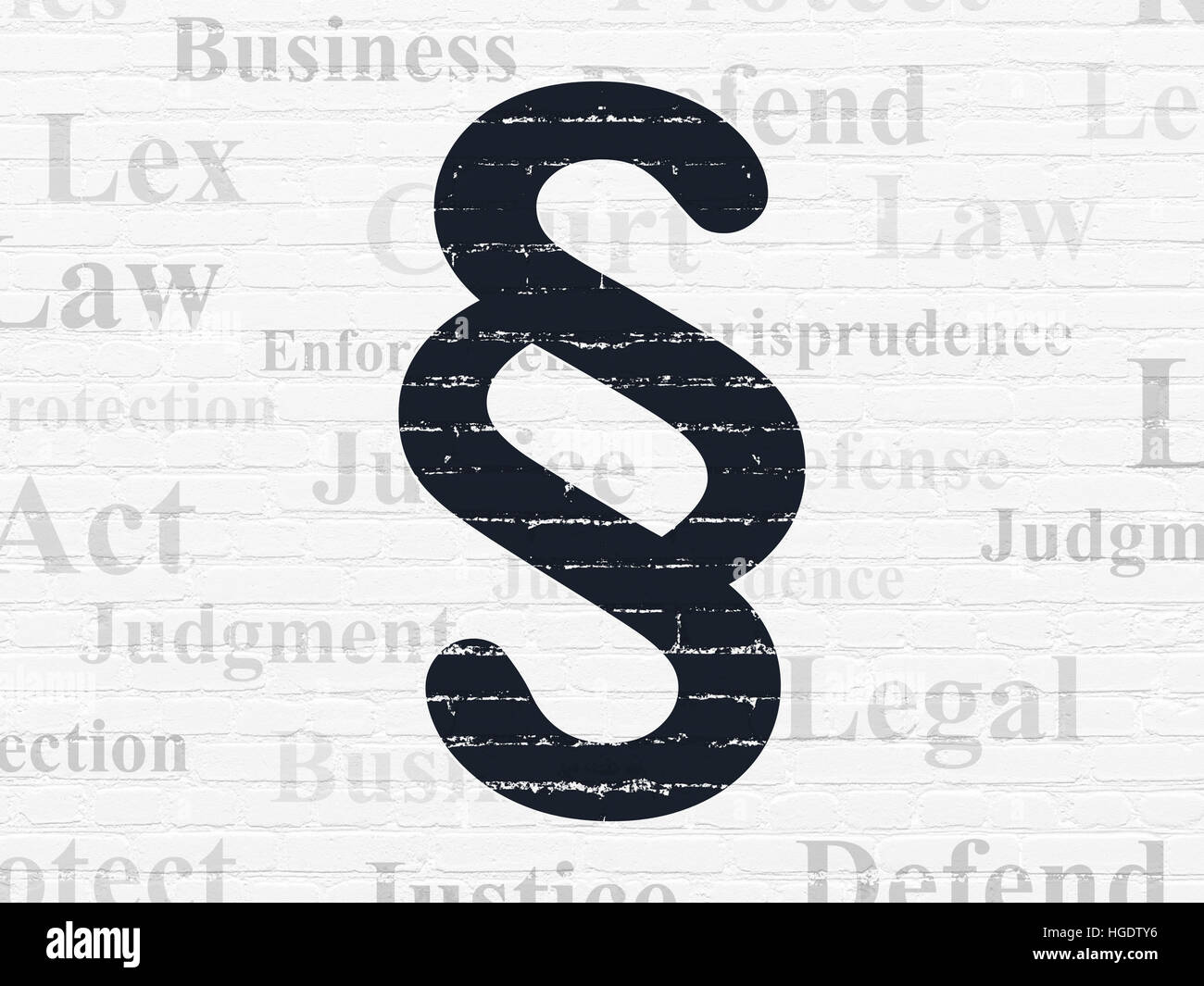 Law concept: Paragraph on wall background Stock Photo - Alamy