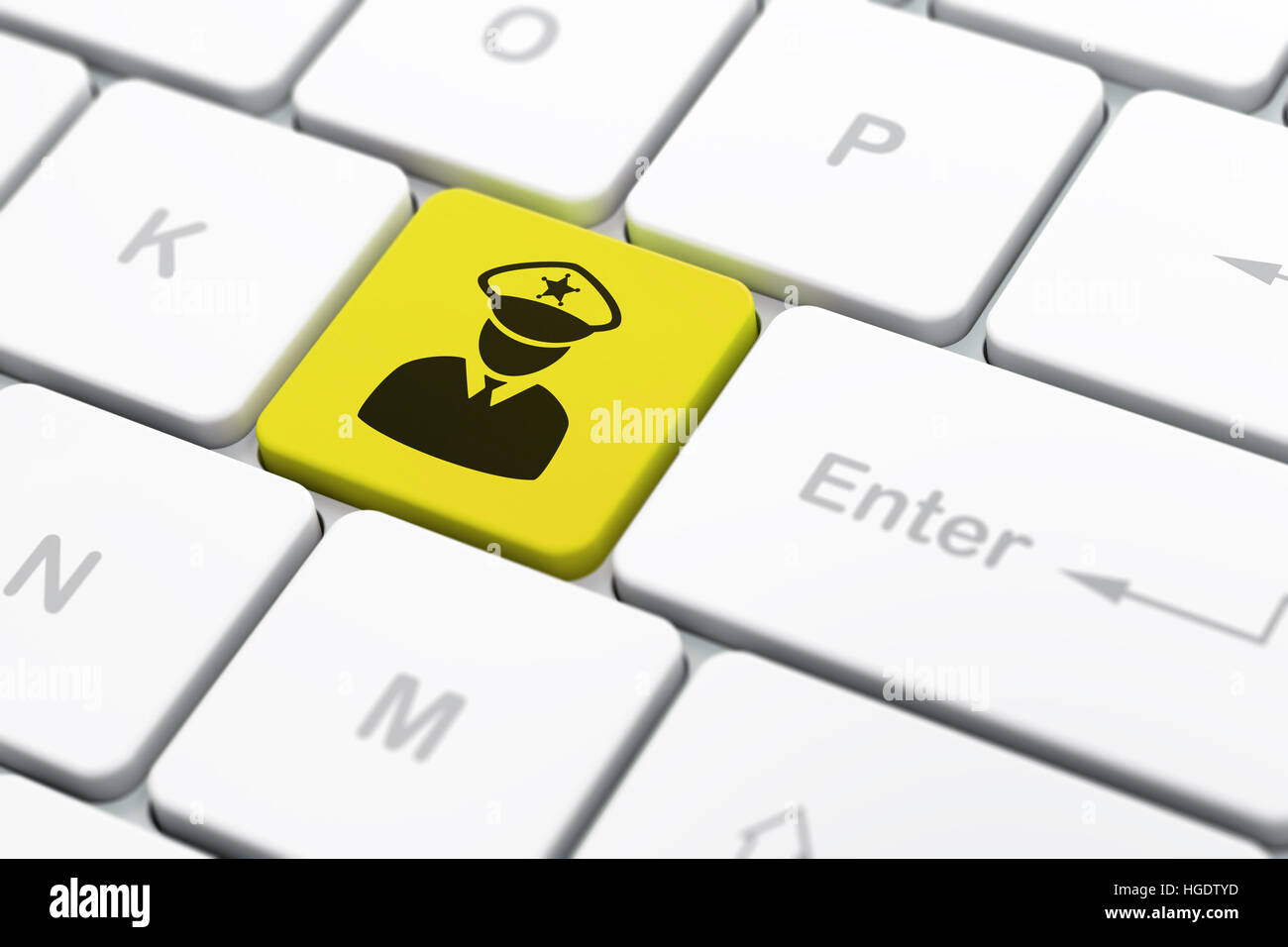 Law concept: Police on computer keyboard background Stock Photo - Alamy