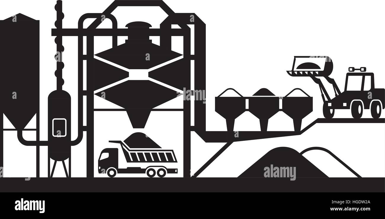 Bitumen plant Stock Vector Images - Alamy