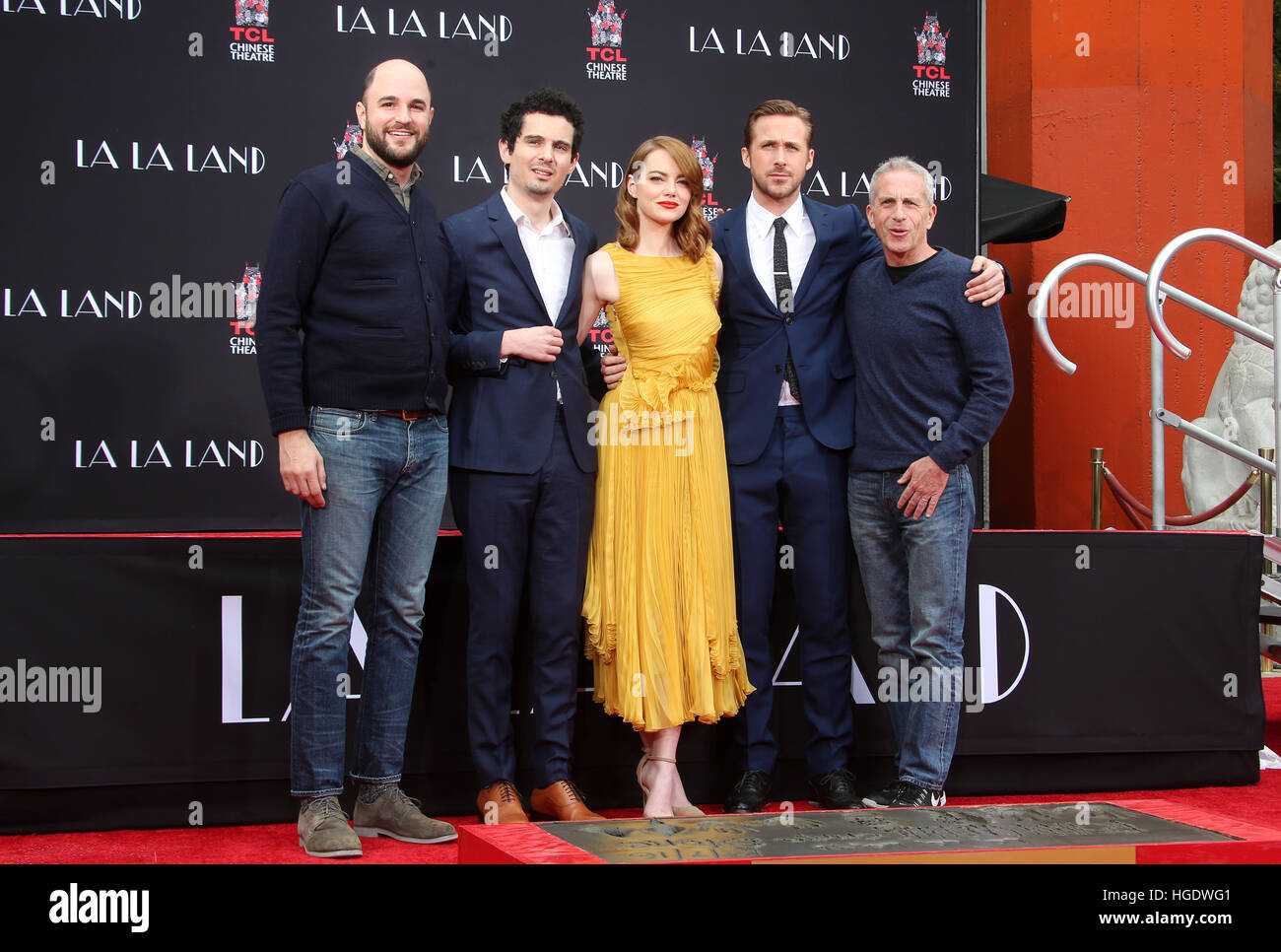 Ryan Gosling And Emma Stone Hand And Footprint Ceremony Featuring ...