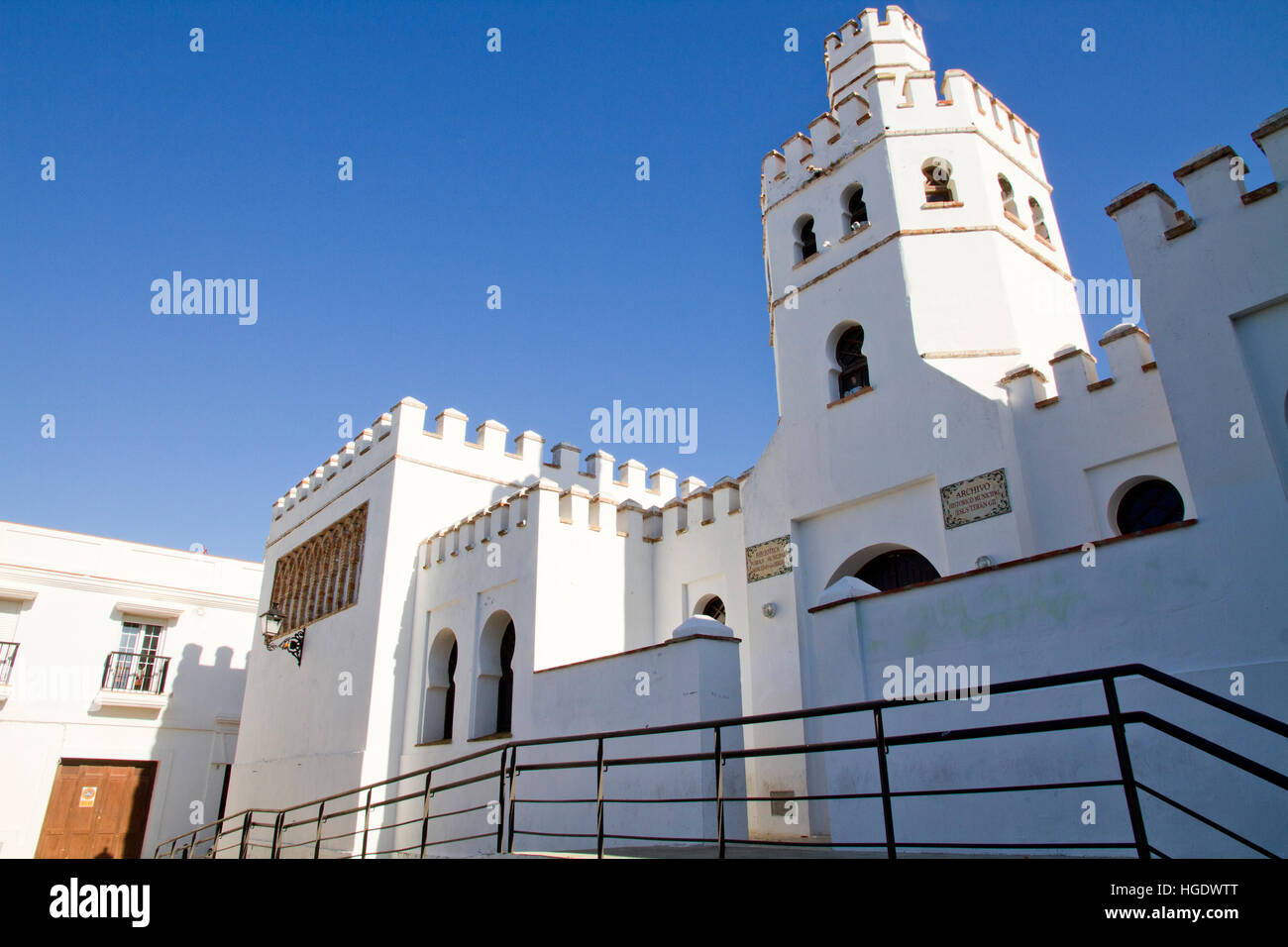 Historical Building, Public Library, Plaza de Santa Maria, Tarifa ...