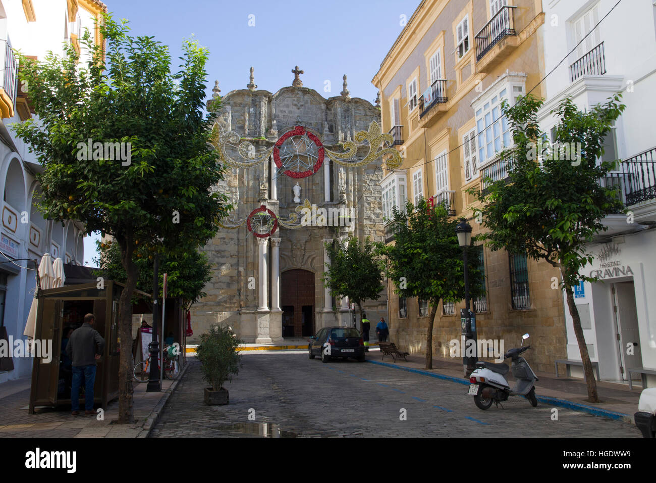 Church San Mateo Tarifa Andalucia Spain Stock Photo - Alamy