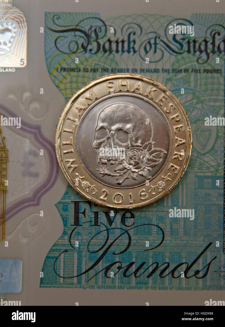 Shakespeare two pound coin hi-res stock photography and images - Alamy