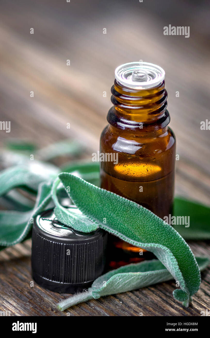 Sage essential oil in hi-res stock photography and images - Alamy