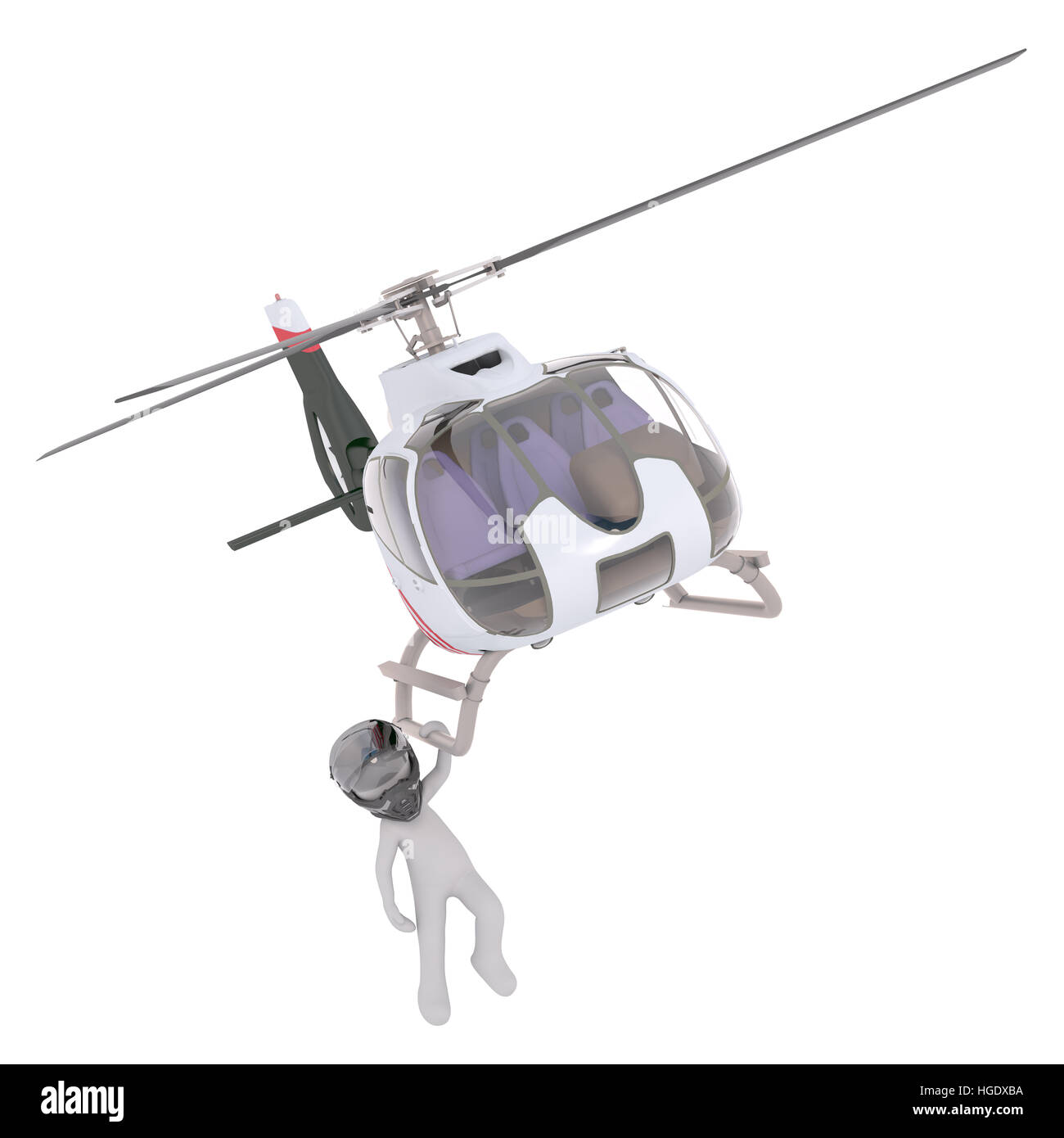 Dangling from helicopter hi-res stock photography and images - Alamy