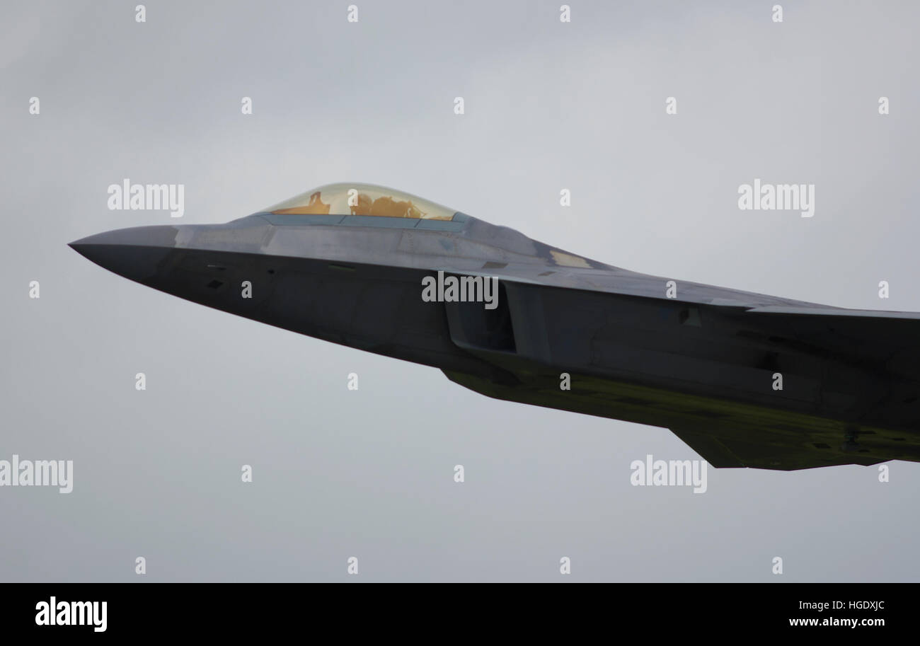 Lockheed Martin F-22 Raptor of the United States Air Force Stock Photo ...