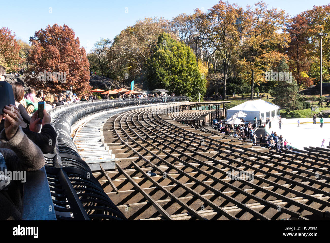 Overlook of Wollman Rink in Central Park, NYC, USA Stock Photo - Alamy