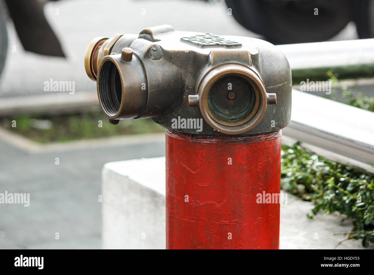 Fire department connection hi-res stock photography and images - Alamy