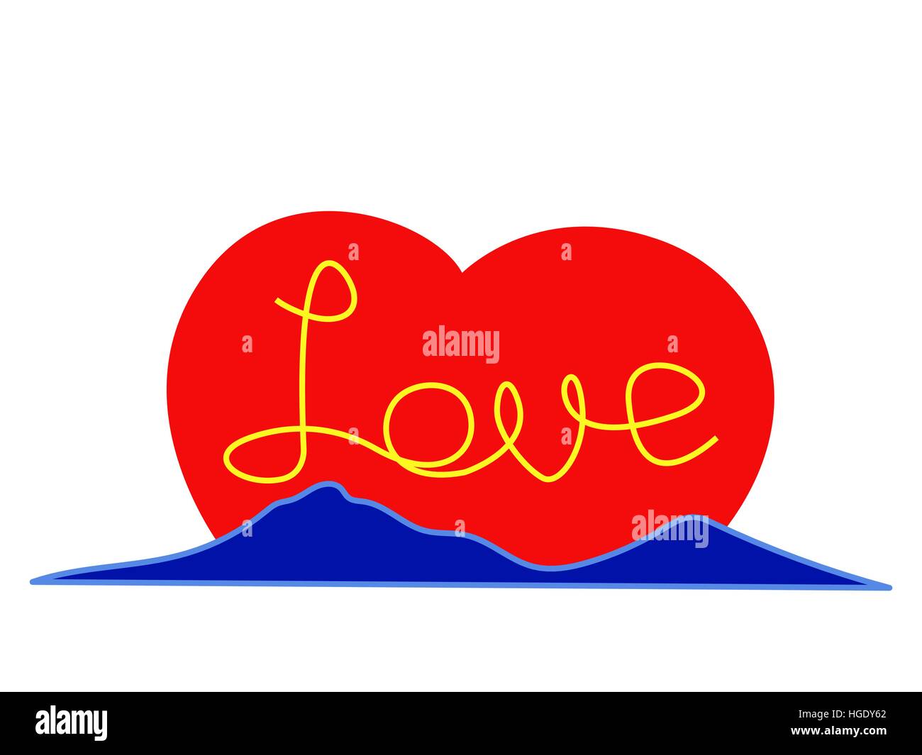 Love concept design greeting Cut Out Stock Images & Pictures - Alamy