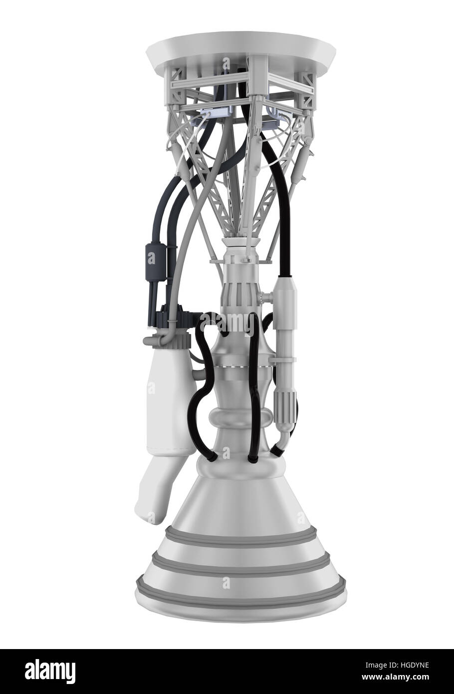 rocket engine unit isolated on white 3d rendering Stock Photo - Alamy