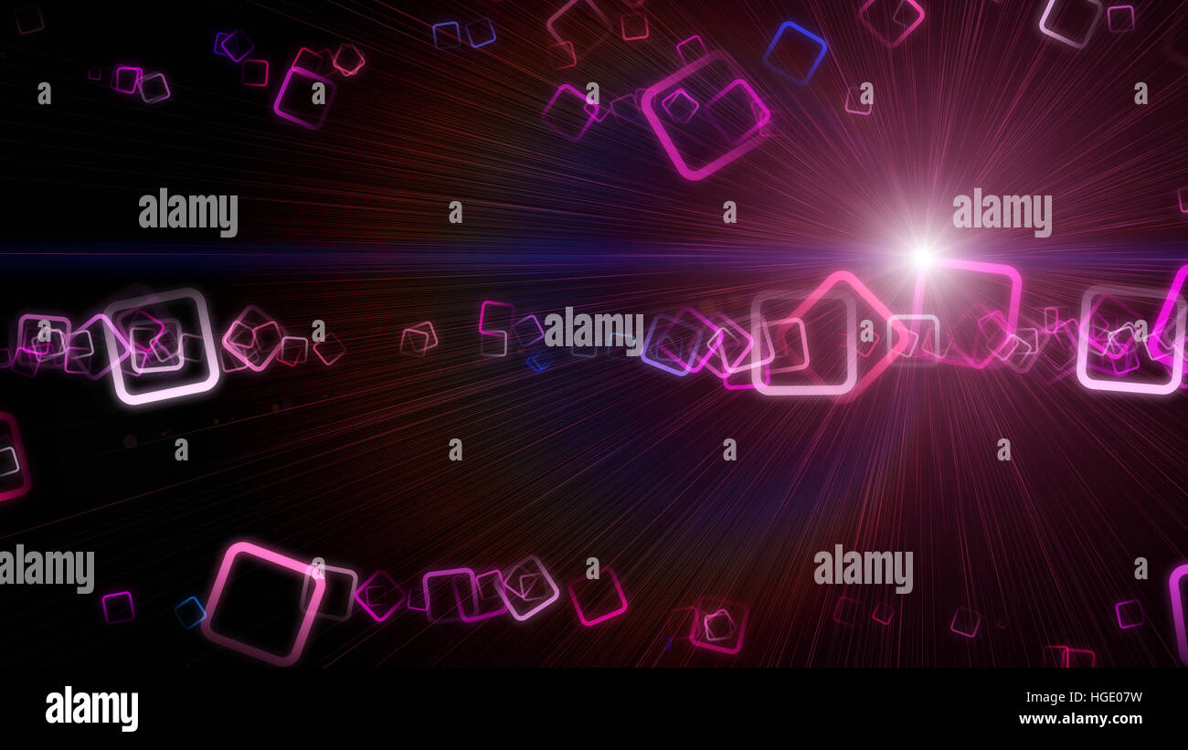 Futuristic abstract square background design illustration with light ...