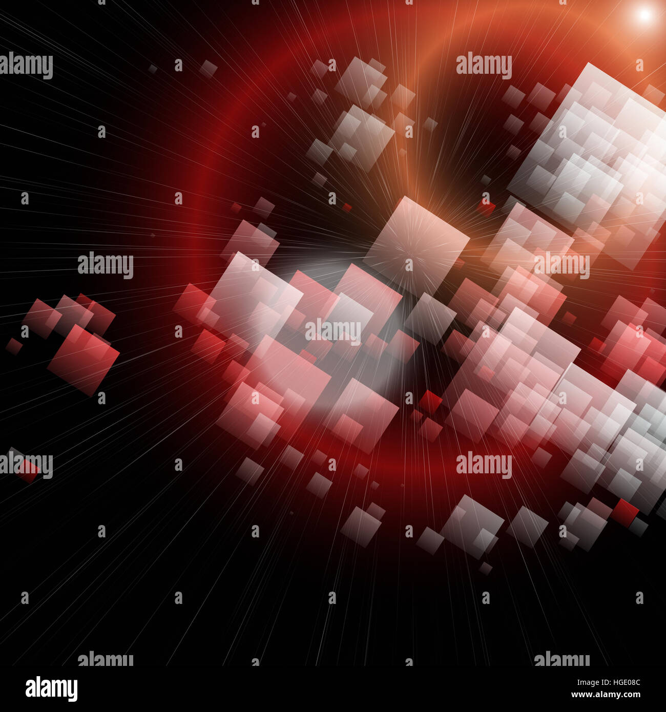 Futuristic abstract square background design illustration with light ...