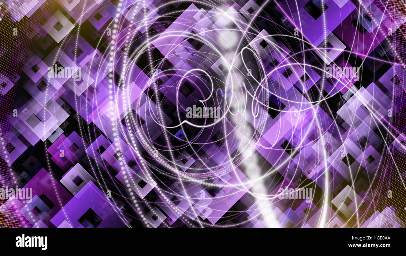 Futuristic particle background design with squares and lights Stock ...