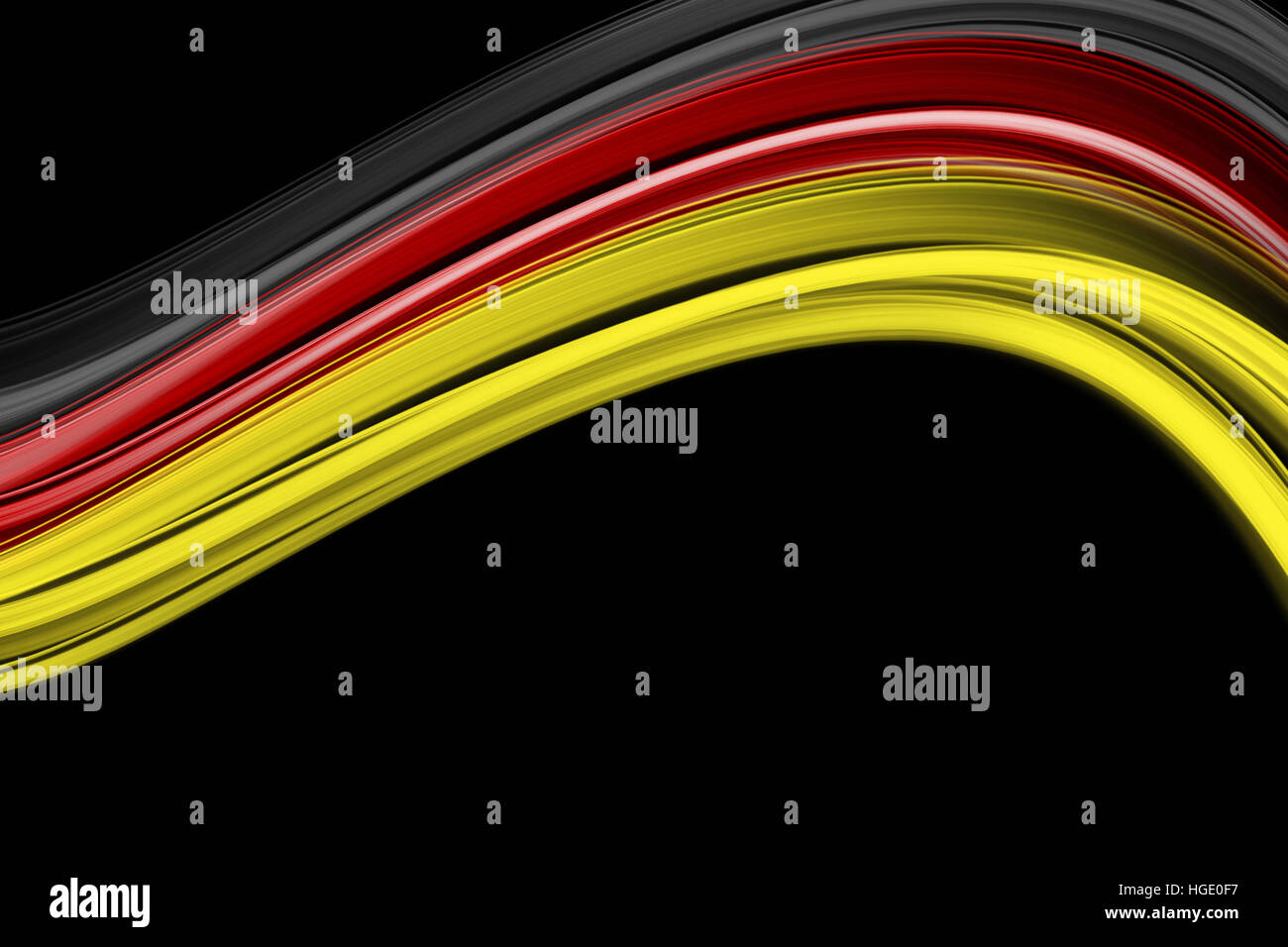 Illustrated German colored wave design for sport events Stock Photo - Alamy