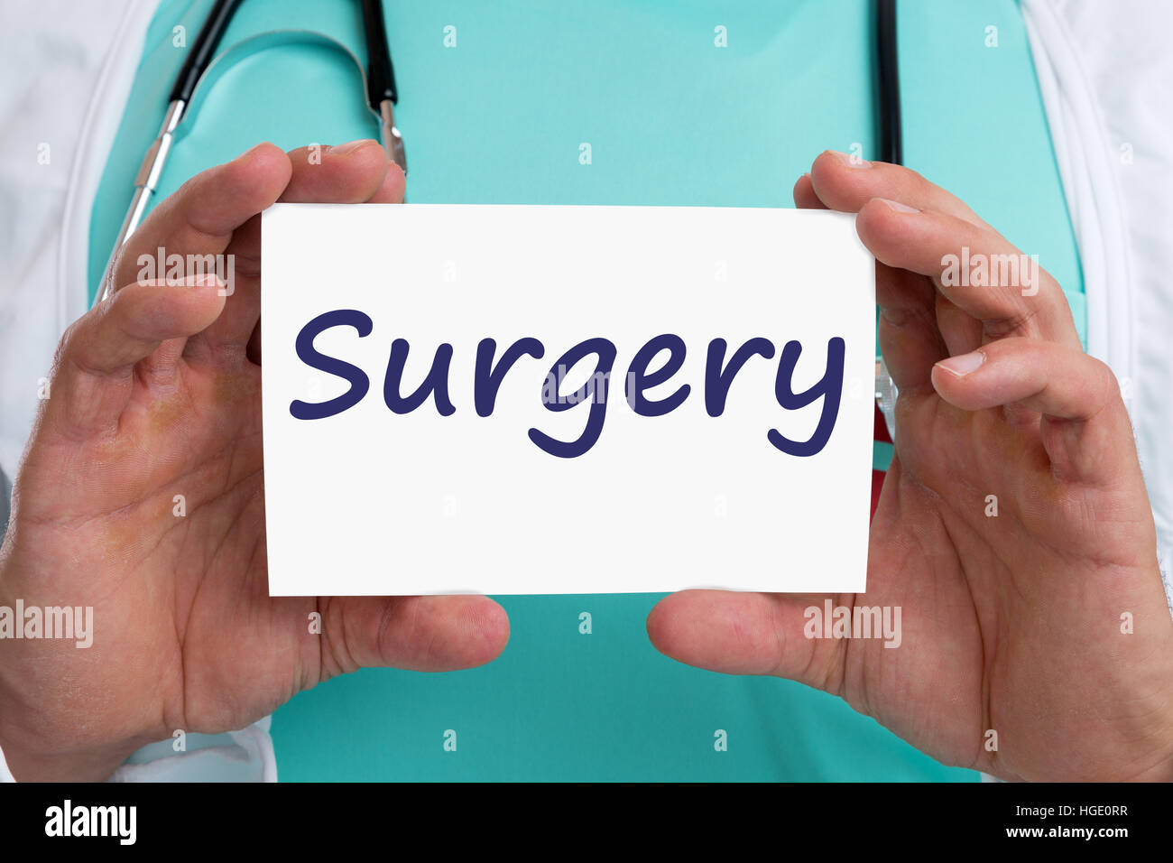 Surgery sign hospital hi-res stock photography and images - Alamy