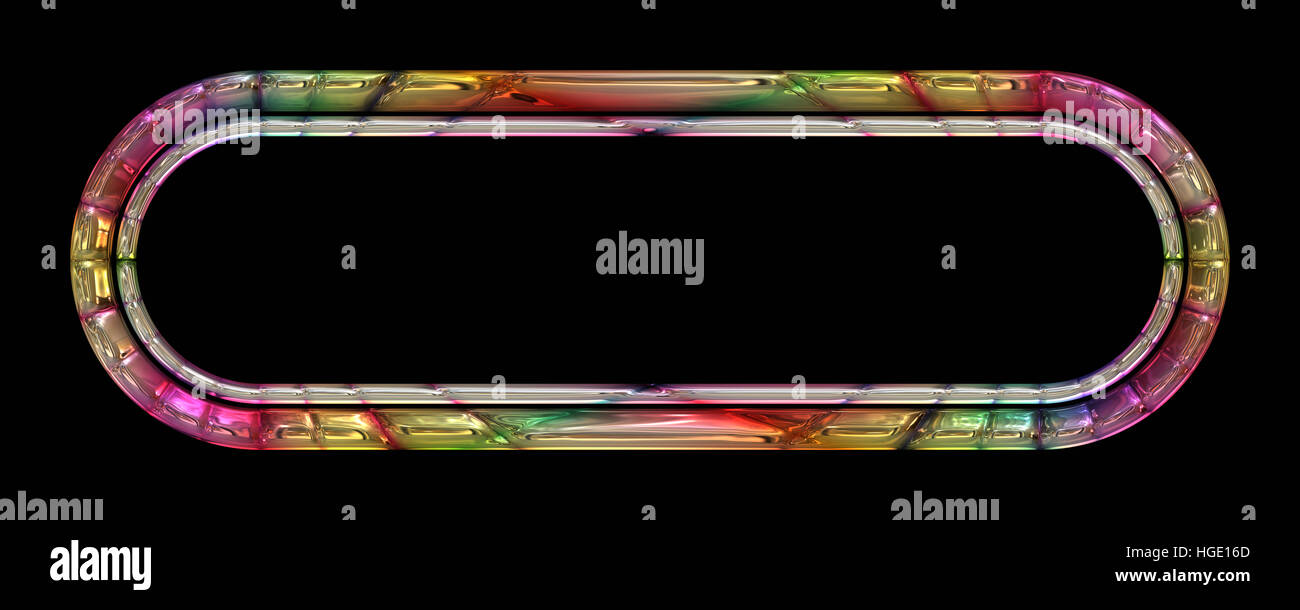 Wonderful abstract illustrated panorama glass frame object Stock Photo ...