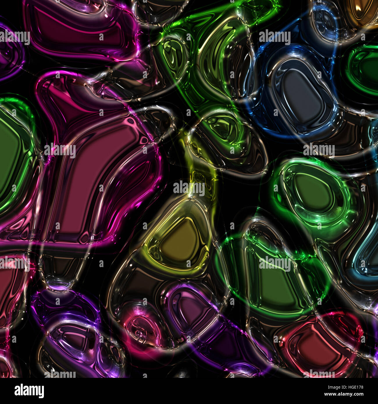 Wonderful abstract illustrated glass object Stock Photo - Alamy