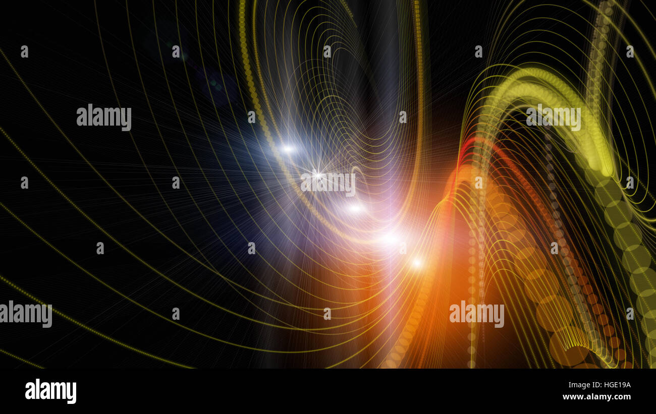 Futuristic particle background design illustration with lights Stock ...