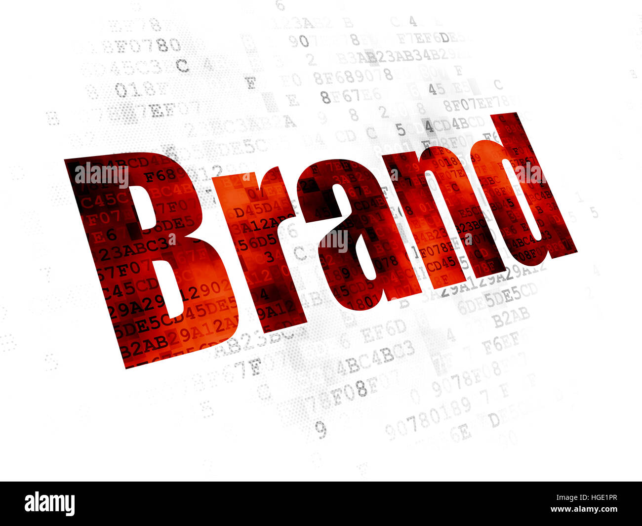 Marketing concept: Brand on Digital background Stock Photo - Alamy