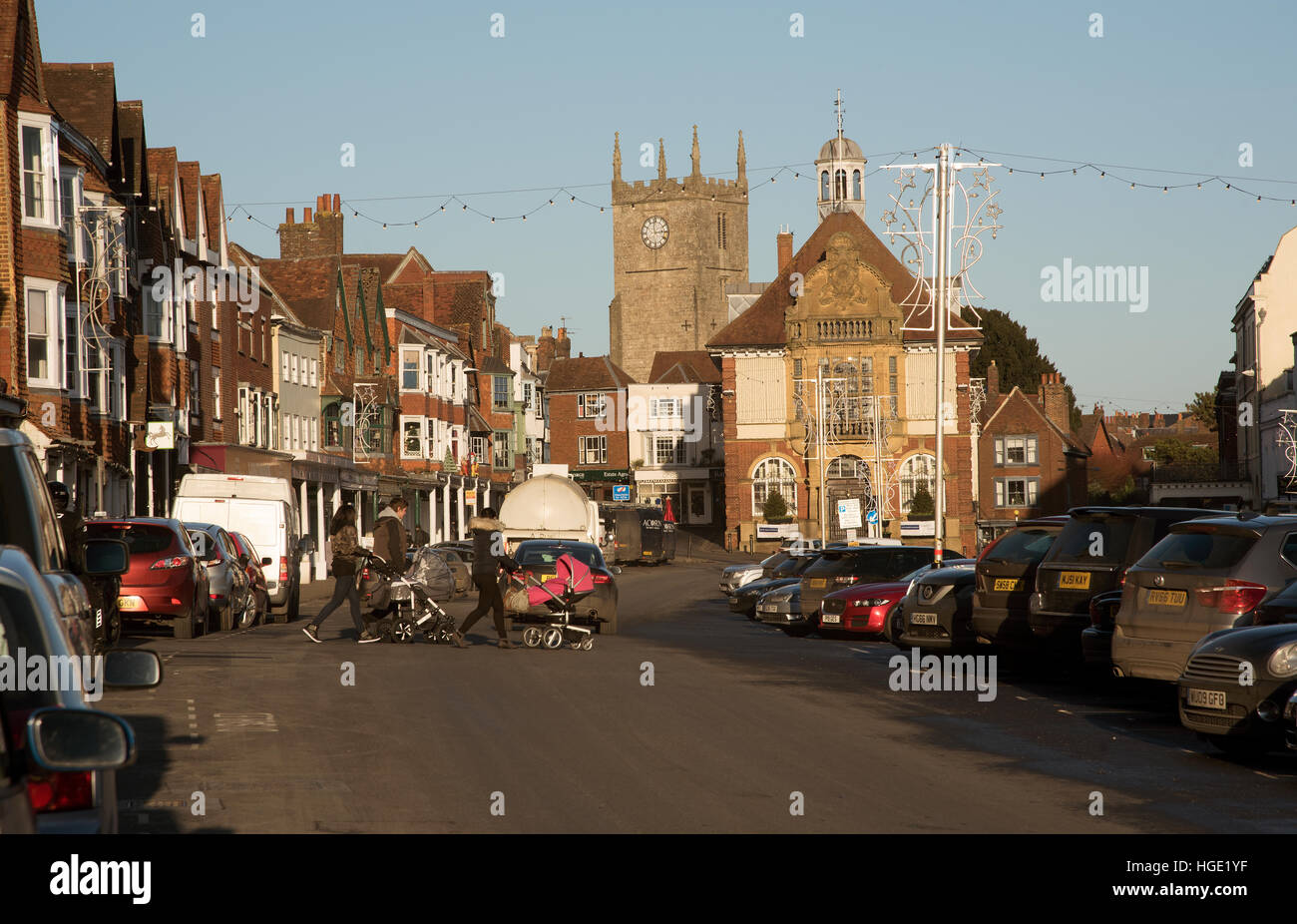 Marlborough town centre a market town in Wiltshire England UK Stock ...