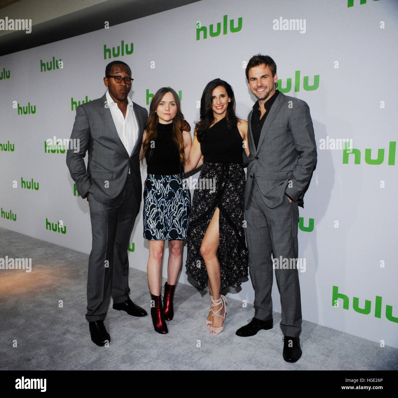 Los Angeles, USA. 07th Jan, 2017. (L-R) Nyasha Hatendi, Tara Lynne Barr ...