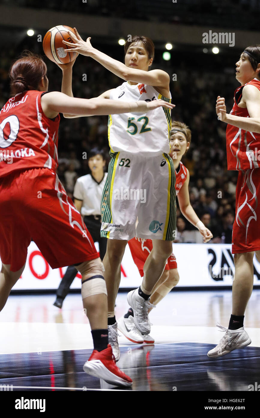Tokyo, Japan. 8th Jan, 2017. Yuki Miyazawa (Sunflowers) Basketball ...