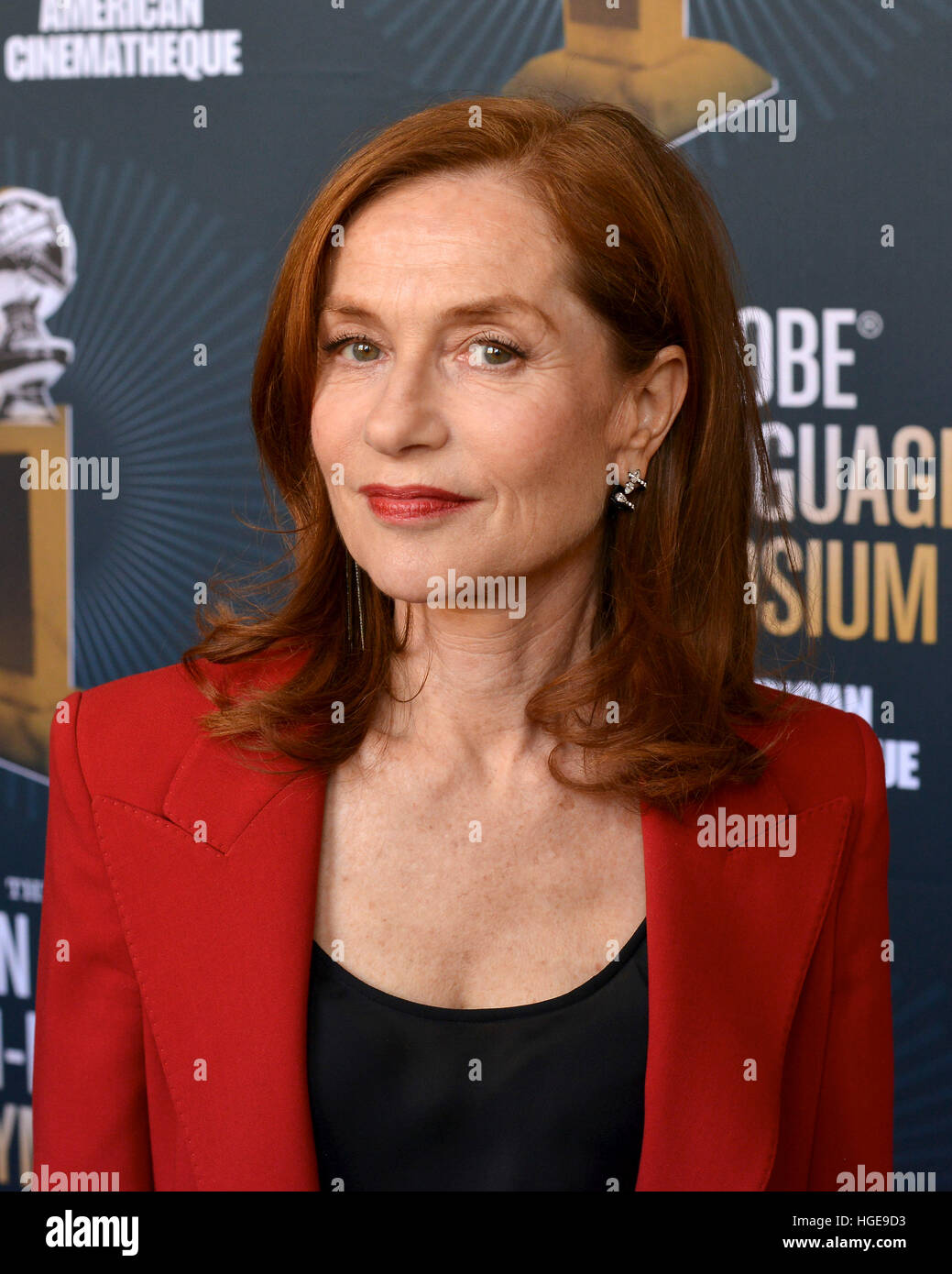 Hollywood, USA. 07th Jan, 2017. Actress Isabelle Huppert attends the ...