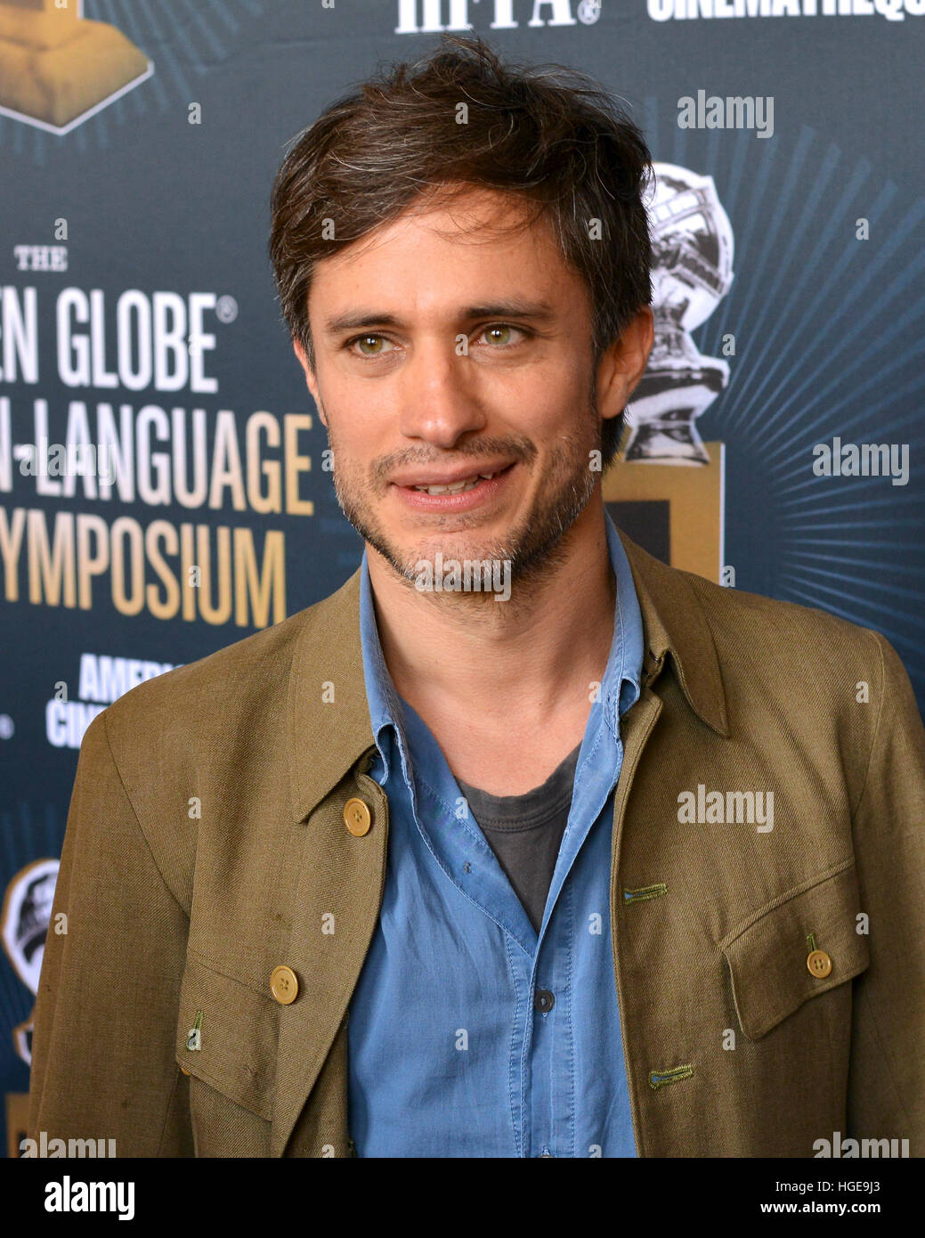 Hollywood, USA. 07th Jan, 2017. Neruda Actor Gael Garcia Bernal attends ...