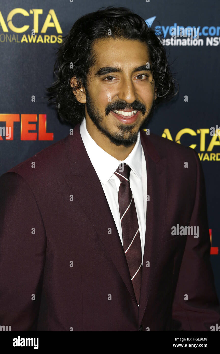 Los Angeles, California. 6th Jan, 2017. Dev Patel attends the 6th AACTA ...