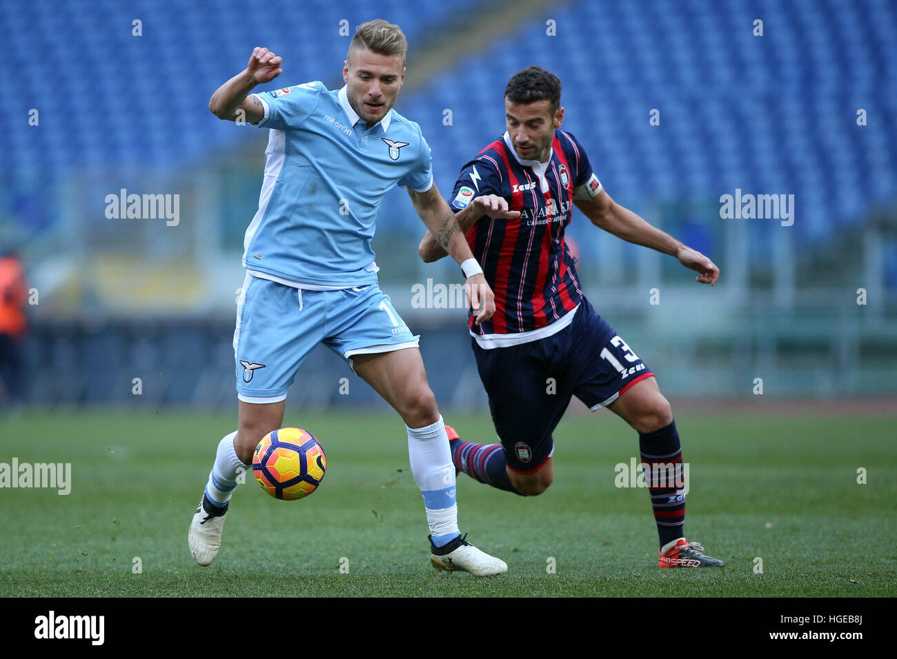 Stadio Olimpico, Rome, Italy. 08th Jan, 2017. Serie A football. SS ...