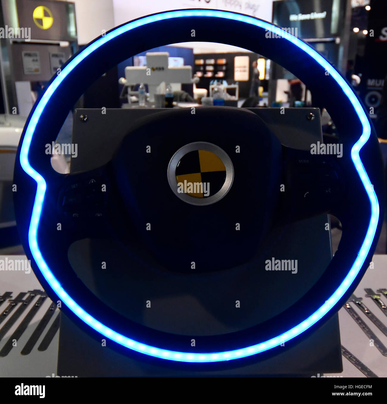 Las Vegas NV, USA. 8th Jan, 2017. KSS(Key safety systems) shows their ...