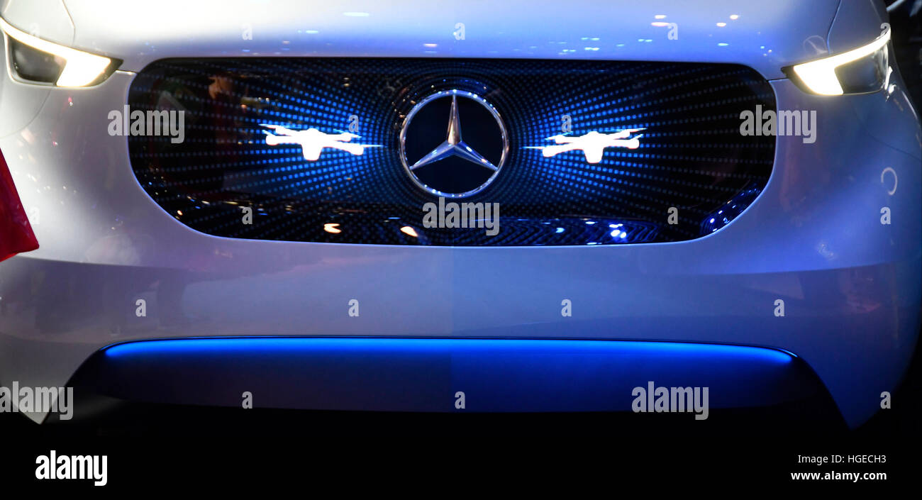 Las Vegas NV, USA. 8th Jan, 2017. Mercedes-Benz shows their Vision Van ...