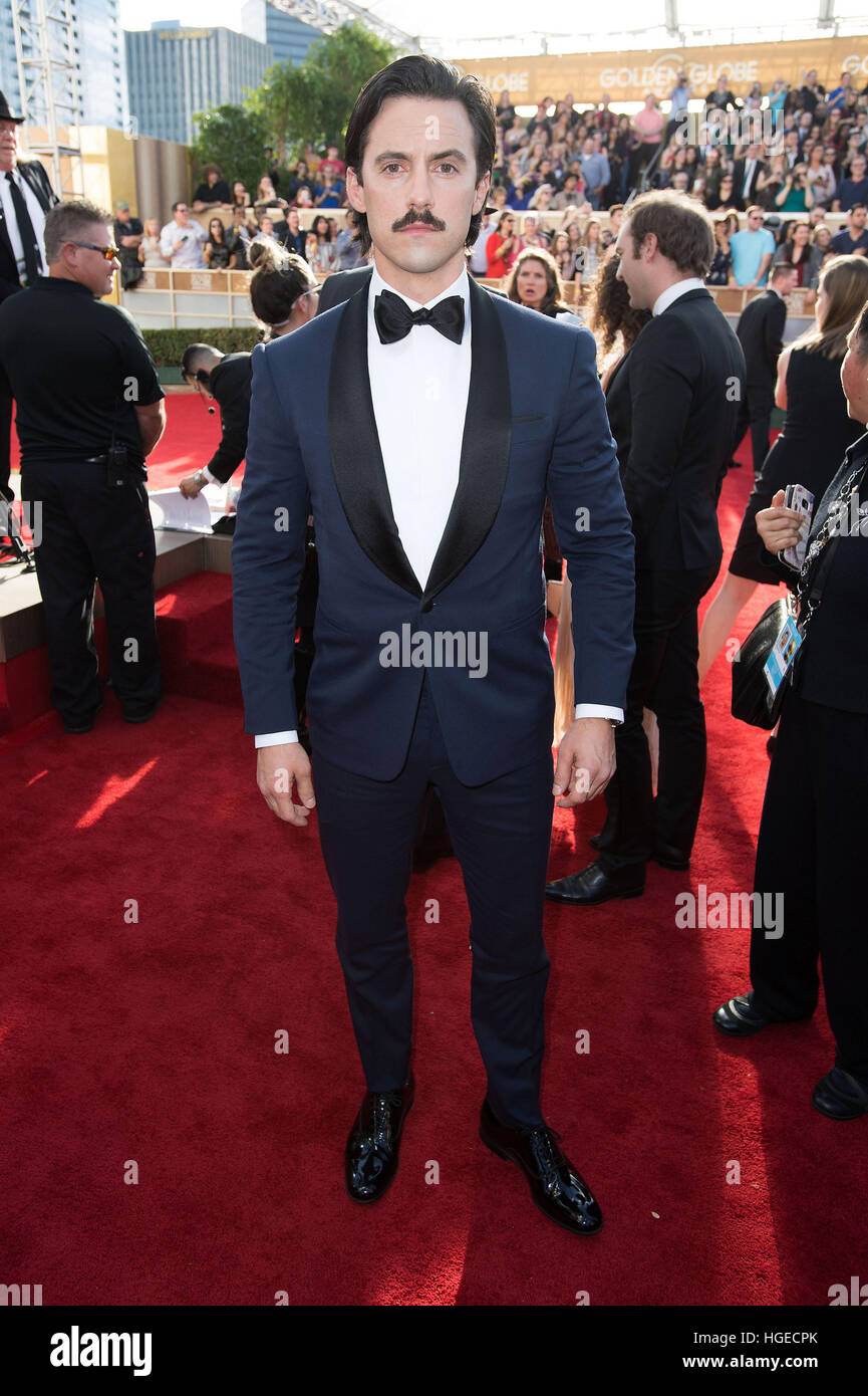 Beverly Hills, California, USA. 8th Jan, 2017. Milo Ventimiglia. 74th ...