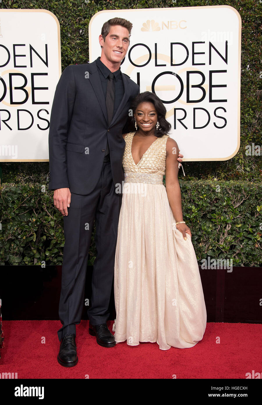 Beverly Hills, California, USA. 8th Jan, 2017. Conor Dwyer and Simone ...