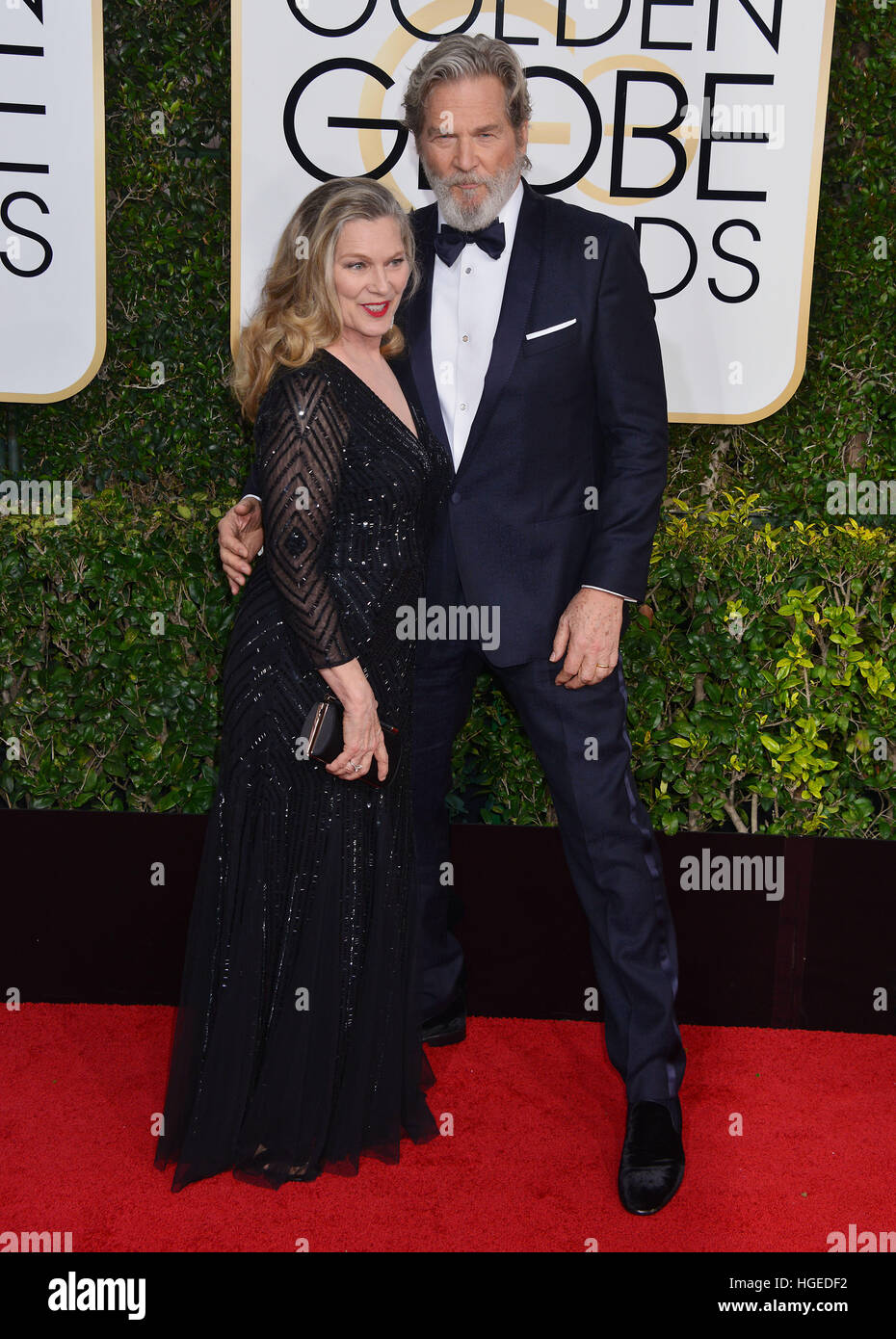 Los Angeles, California, USA. 08th Jan, 2017. Jeff Bridges, Susan ...