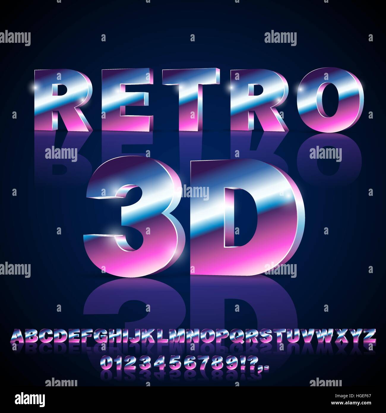 Font 3d hi-res stock photography and images - Alamy
