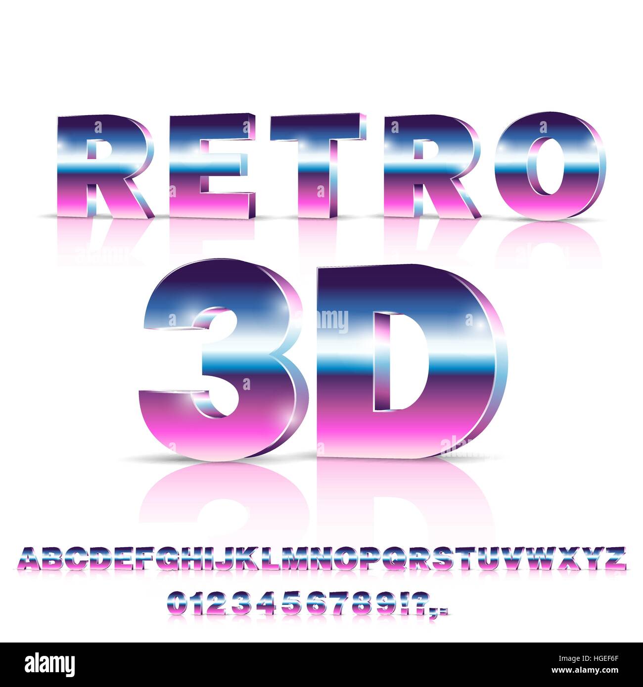 Sci-Fi retro font Stock Vector Image & Art - Alamy