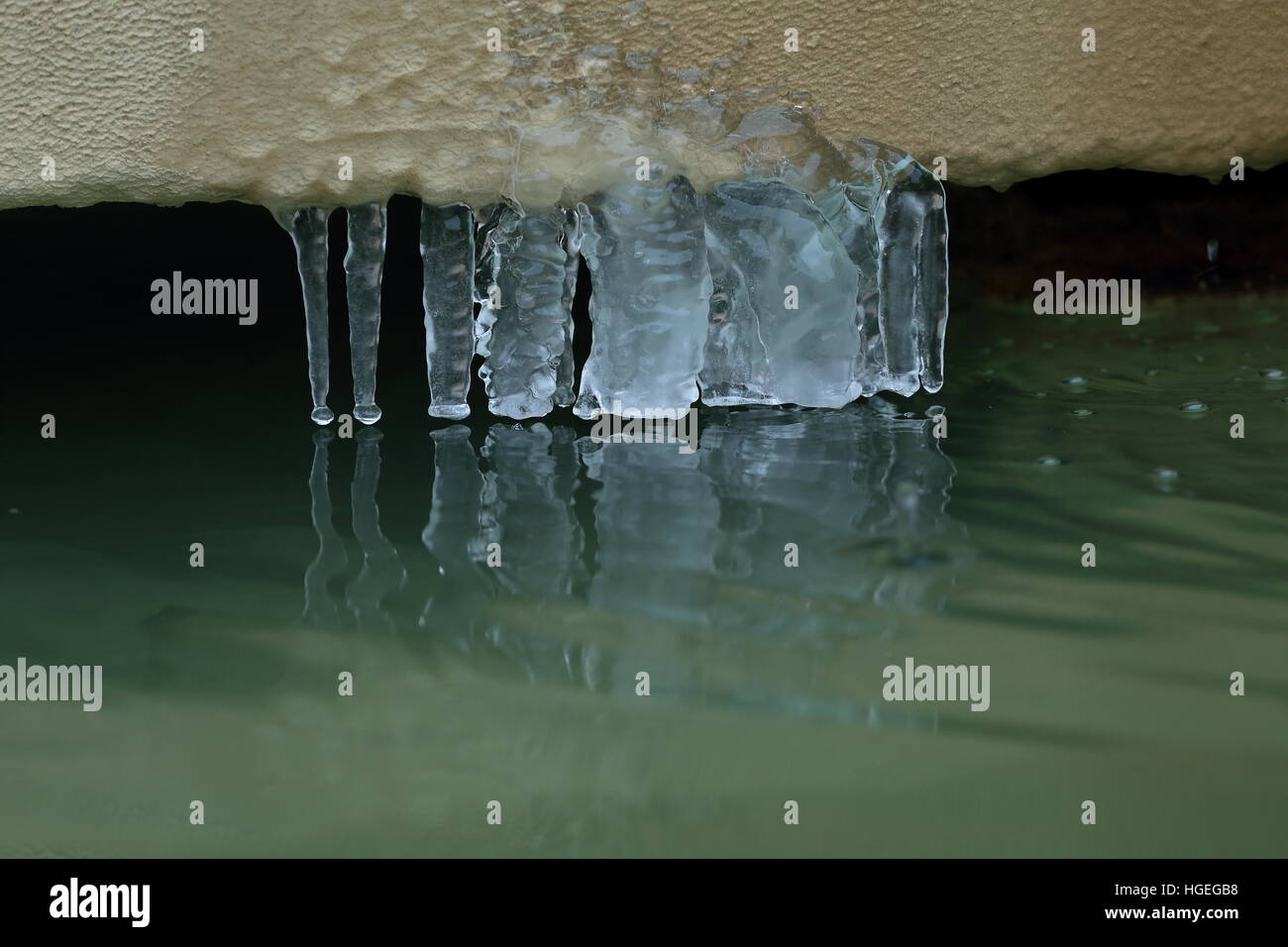 Roma, Italy. 08th Jan, 2017. The great cold gives a rare sight as the ...
