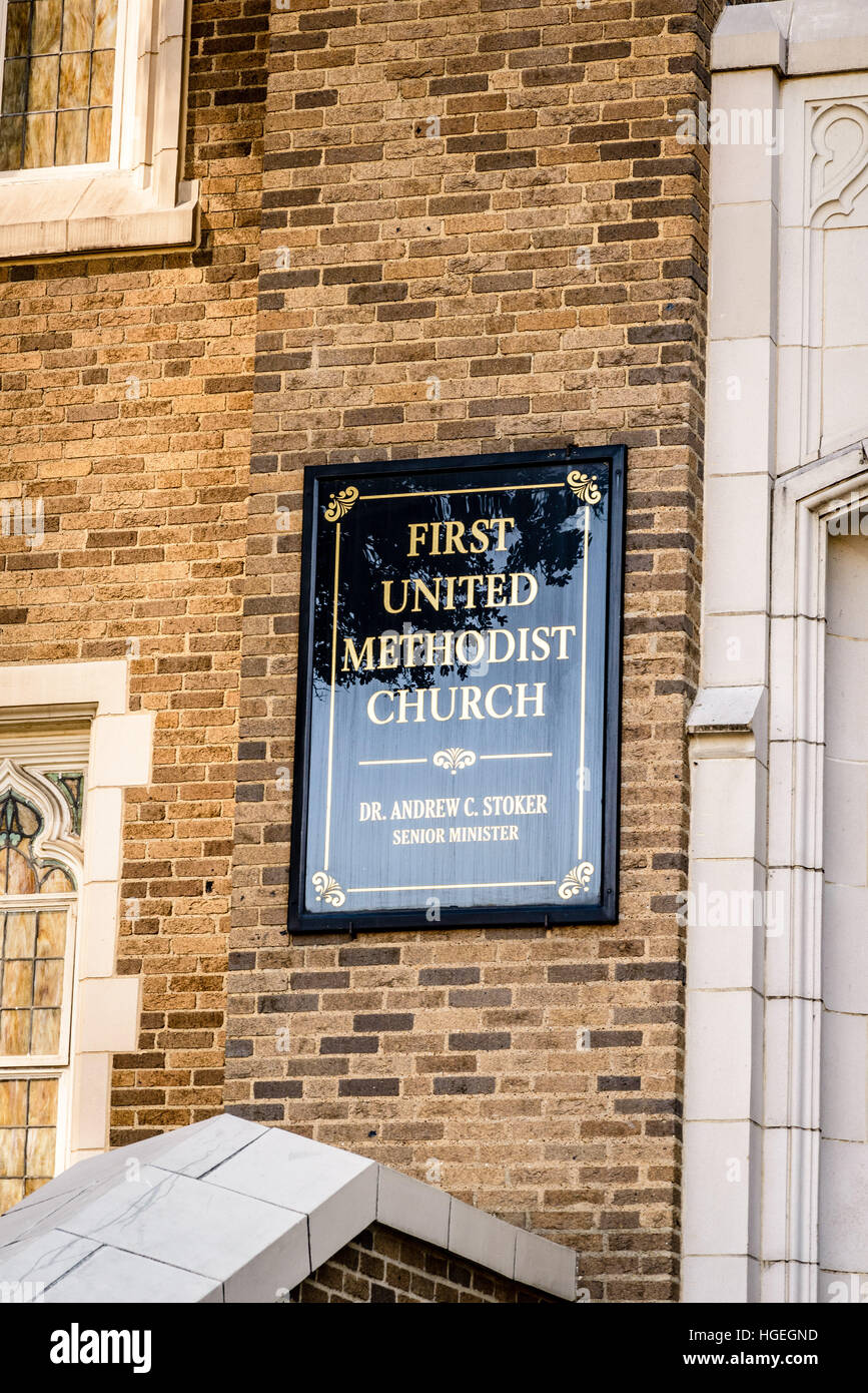 First United Methodist Church, 1928 Ross Ave, Dallas, Texas Stock Photo ...