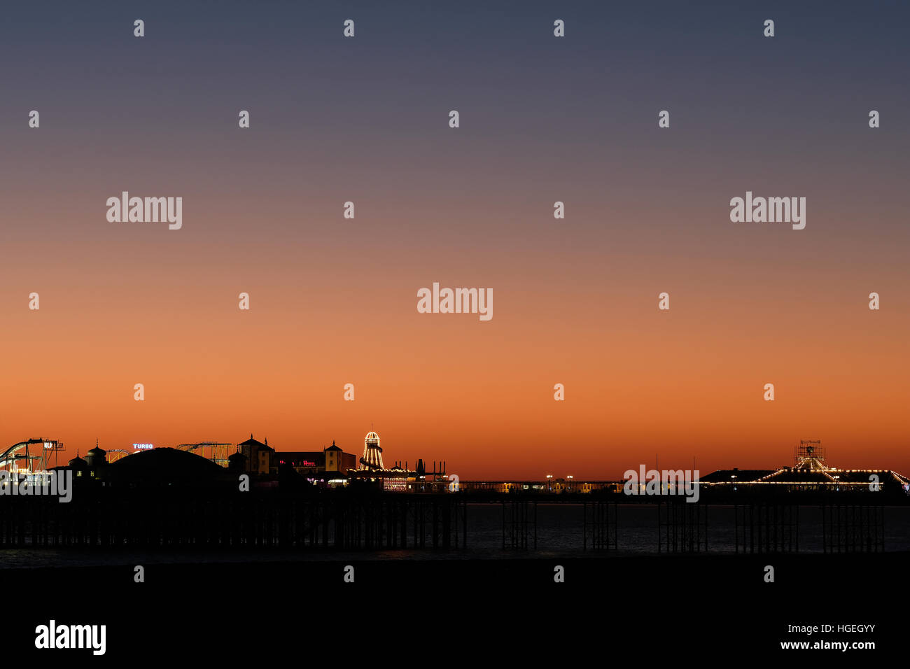 Brighton Sunset East Sussex Stock Photo - Alamy