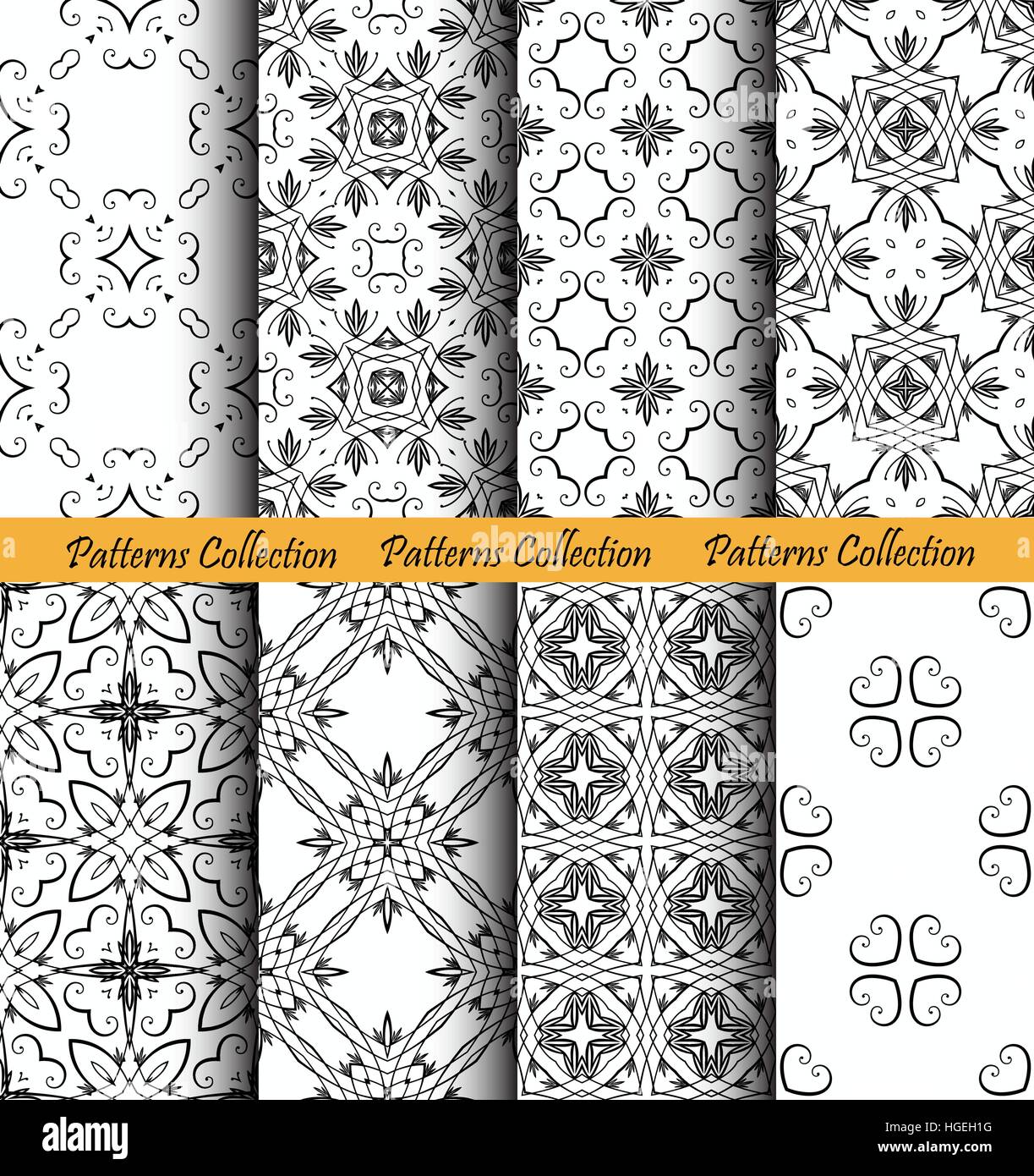 Backgrounds Floral Forged Patterns Stock Vector Image & Art - Alamy