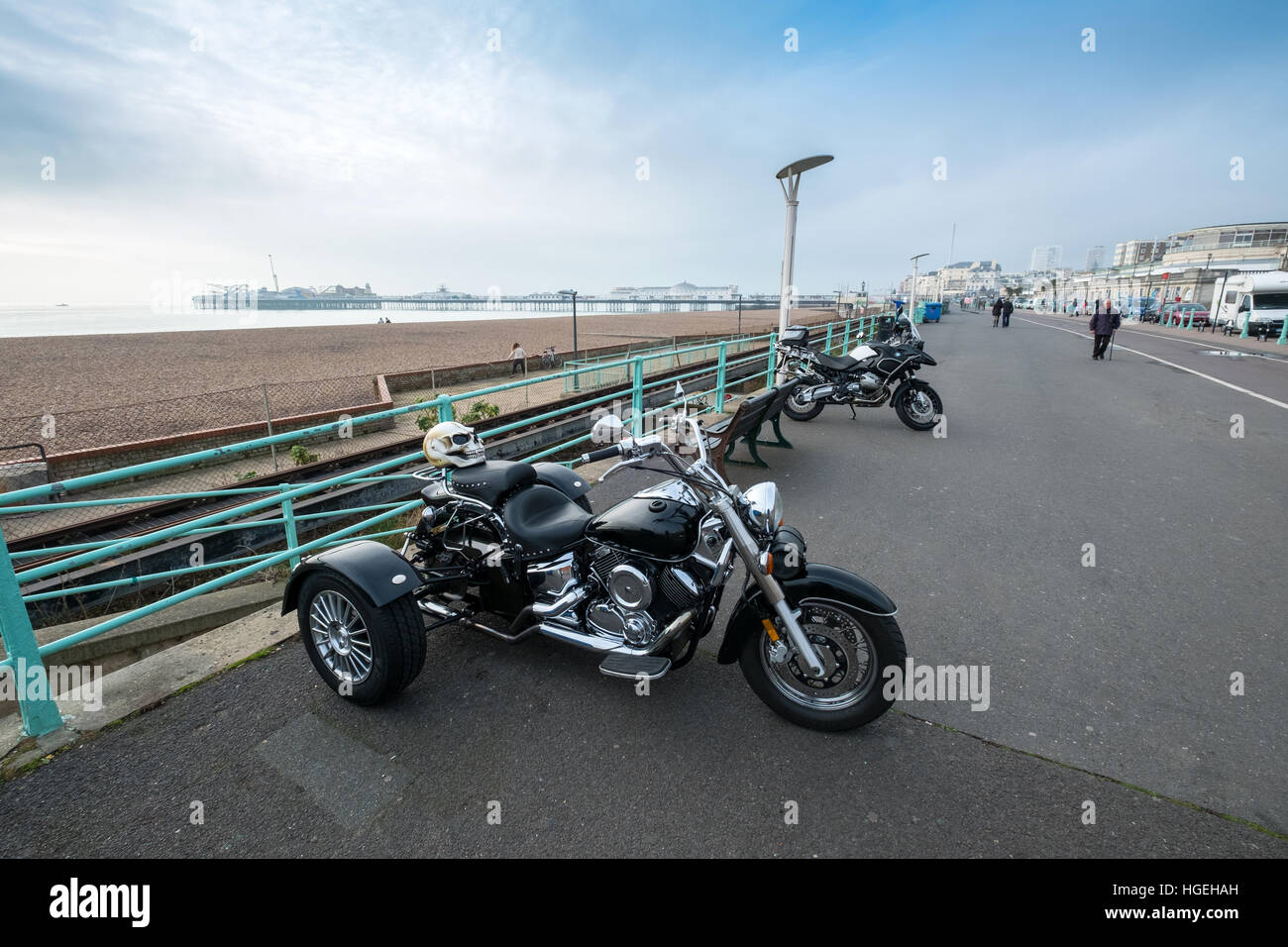 Brighton Motor Bike East Sussex Stock Photo - Alamy