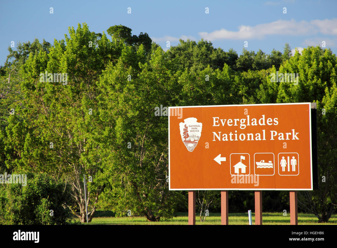 Gulf Coast Entrance to Everglades National Park, Florida Stock Photo ...